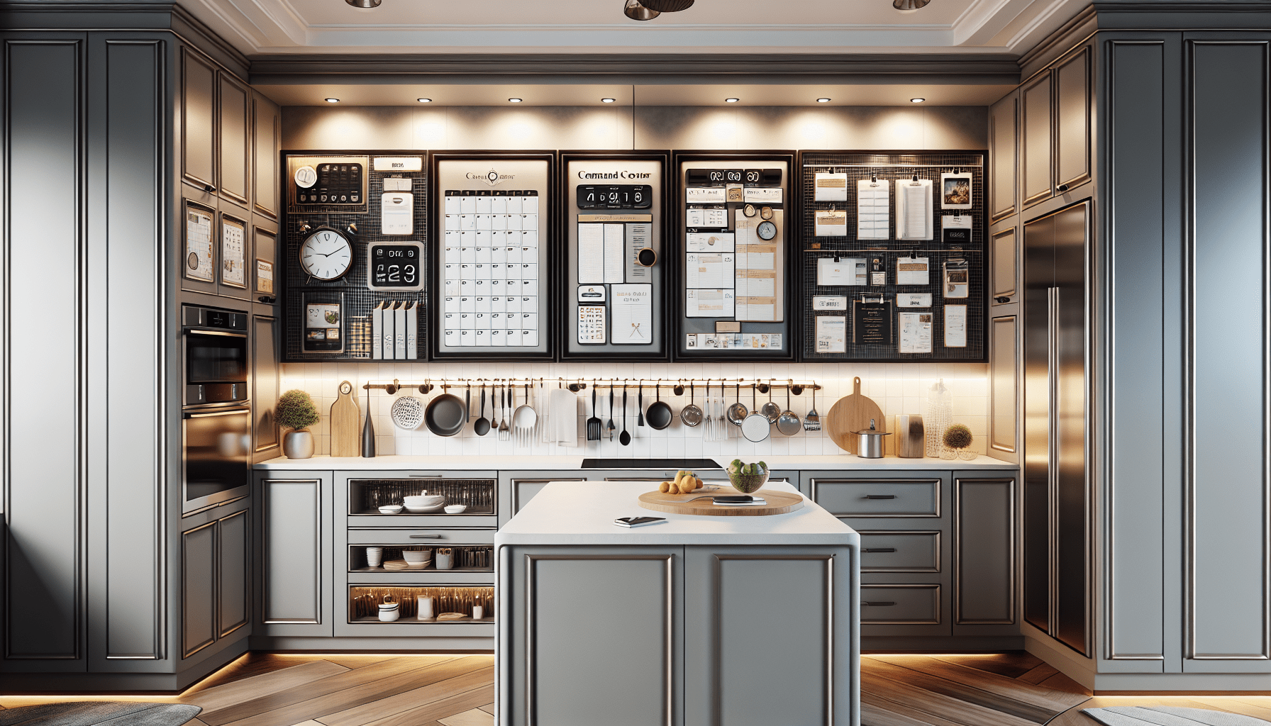 How To Create A Functional And Stylish Kitchen Command Center - Modern ...